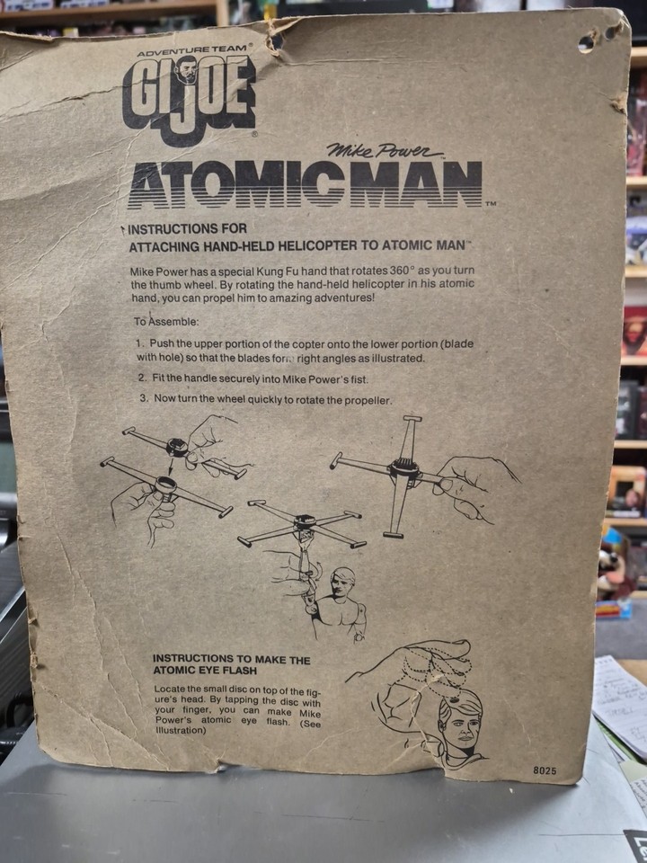 1975 VINTAGE MIKE POWERS “ATOMIC MAN” G.I. JOE ACTION TEAM - HASBRO ...