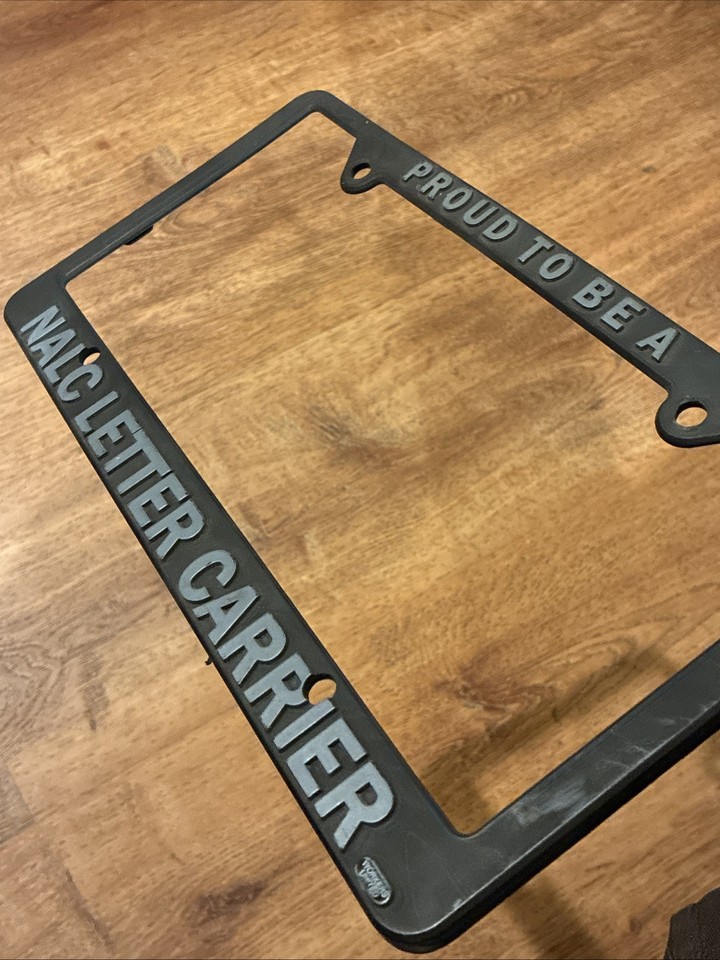 NALC Letter Carrier License Plate Frame USPS Mail Man | eBay