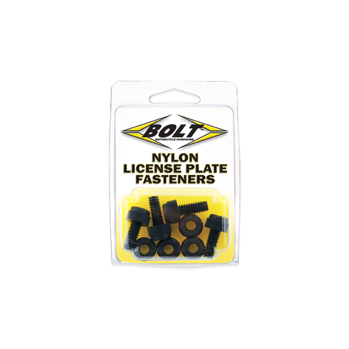 BOLT MOTORCYCLE HARDWARE, INC LICENSE PLATE FASTNERS 4/PK LPFNYLON | eBay