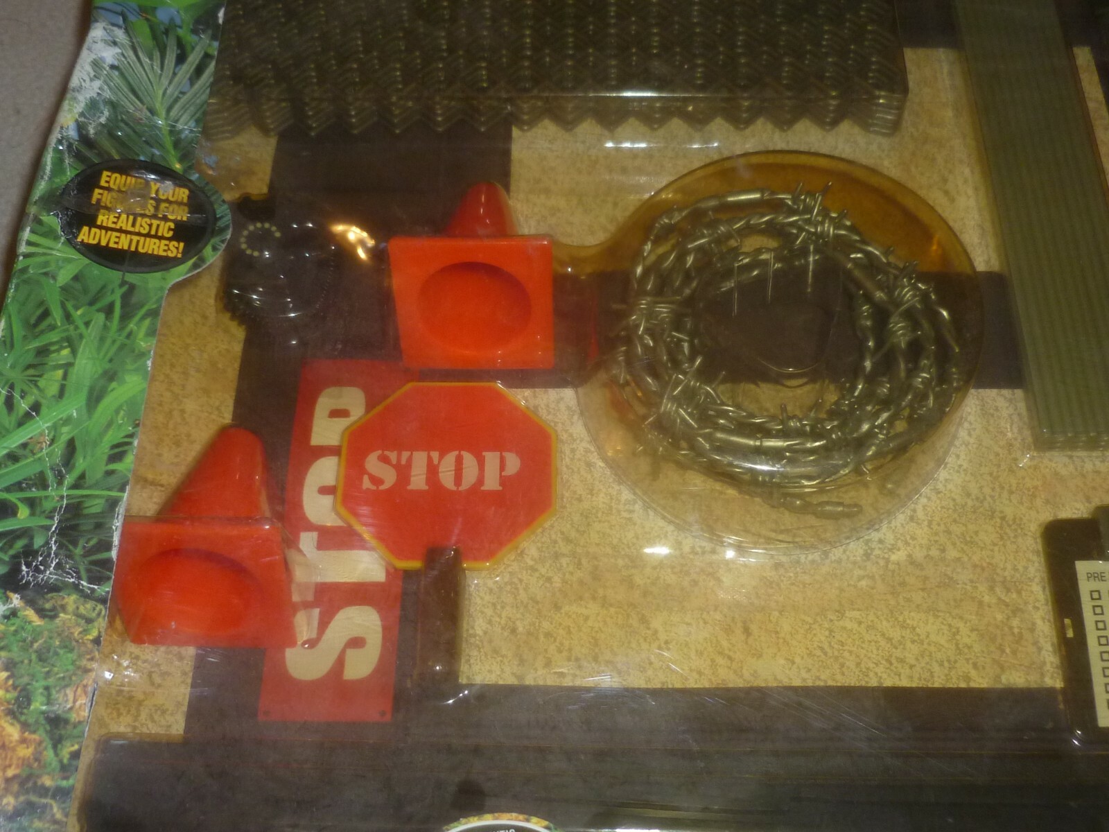 VINTAGE 1999 12" GI JOE FIGURE PLAYSET DELUXE MISSION GEAR SENTRY POST ...