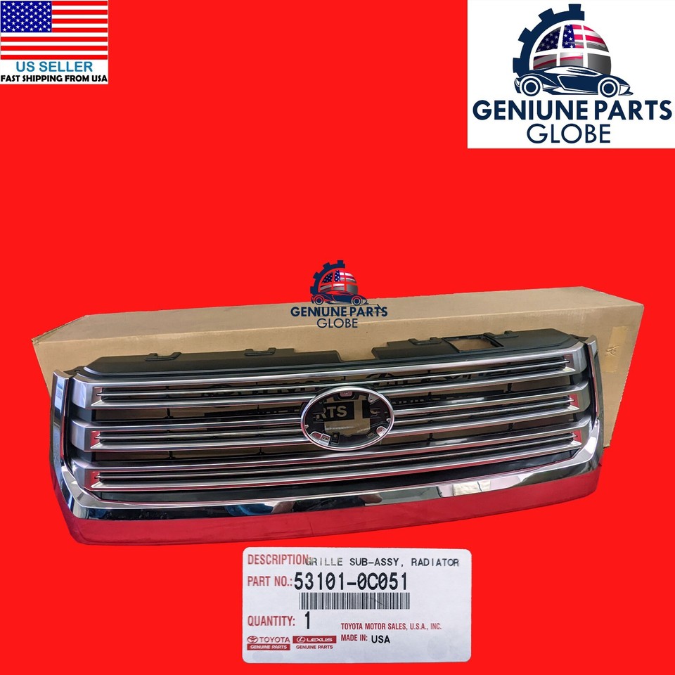 GENUINE OEM TOYOTA 2018-2021 TUNDRA LIMITED CHROME RADIATOR GRILLE ...