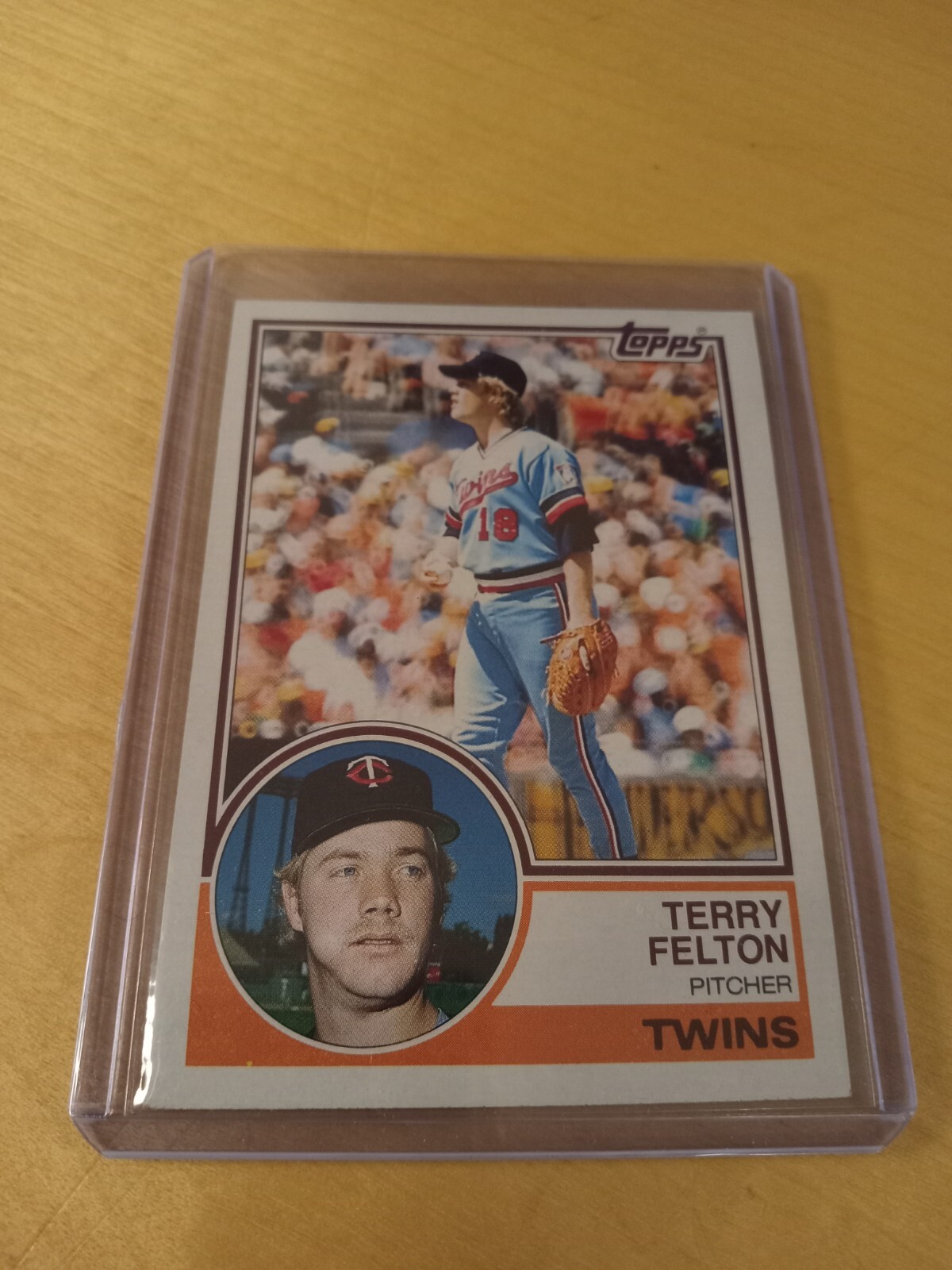 1983 Topps #181 TERRY FELTON Minnesota Twins Baseball Card, Pitcher ...