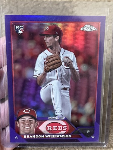 2023 Topps Chrome Update Brandon Williamson Purple Refractor /250 - Cincinnati | eBay