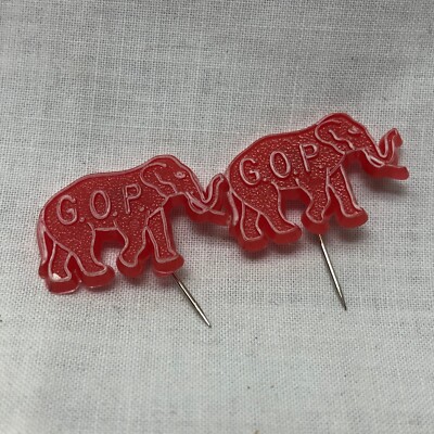 Vintage Political Elephant Pins GOP | eBay