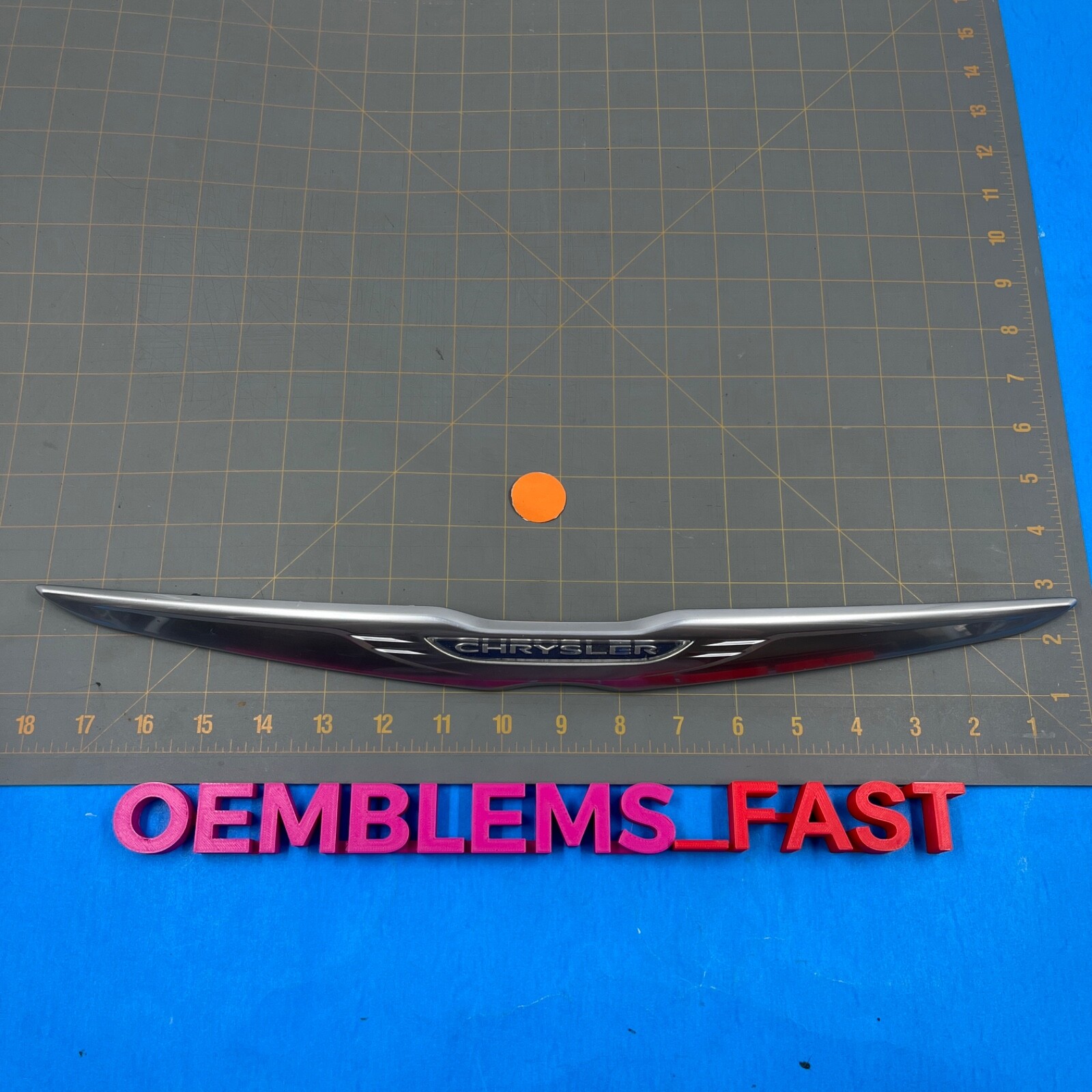 2011-2014 Chrysler 200 OEM Factory Chrome Rear Trunk Deck Badge Wings ...