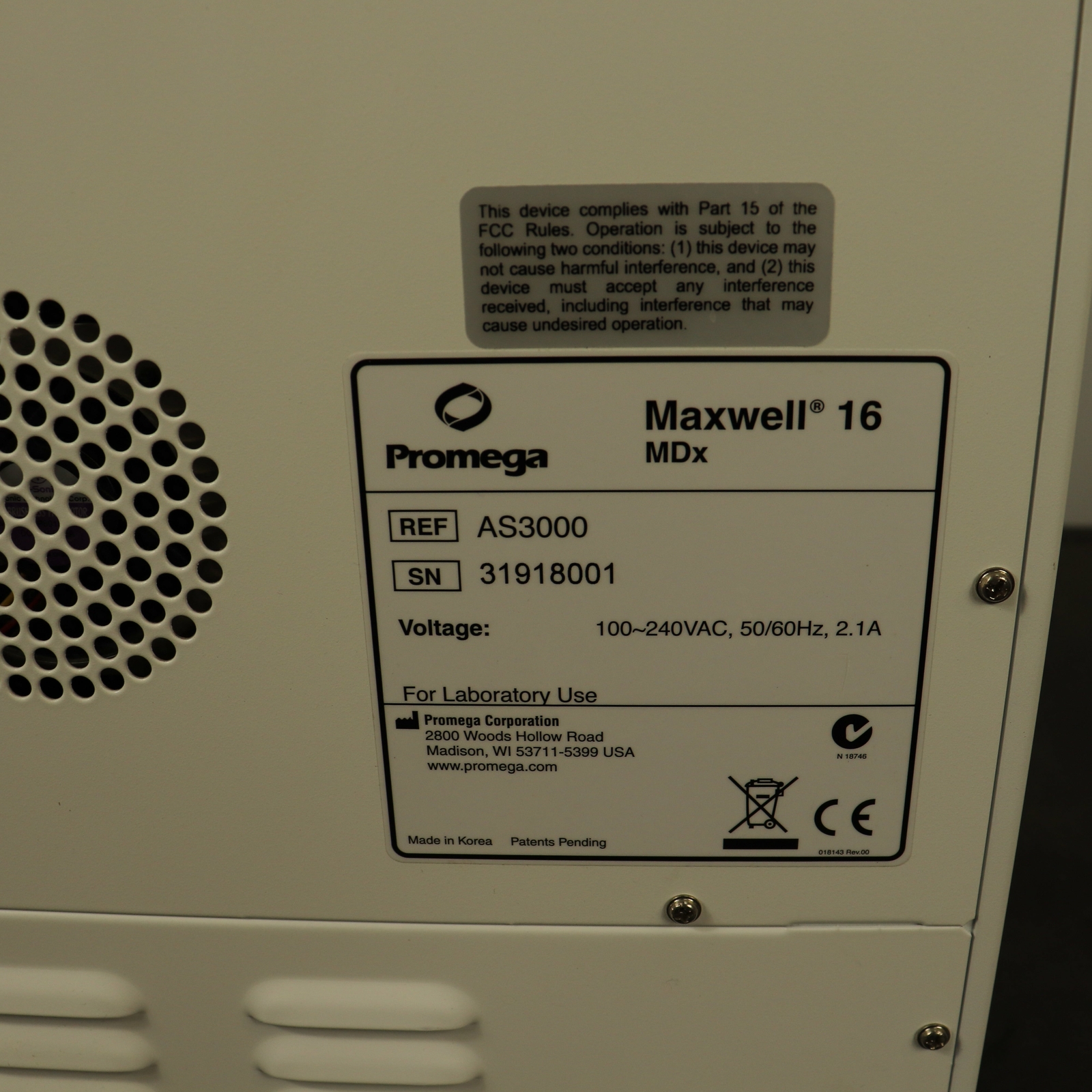 Promega Maxwell MDx 16 Nucleic Acid Purification Instrument AS3000 | eBay