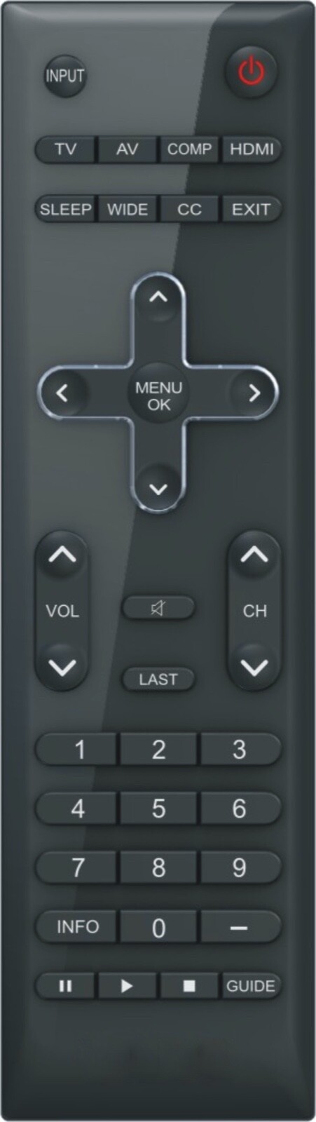 Replaced VIZIO VR10 Remote E320VA E321VA E370VA E371VA E420VA E421VA ...
