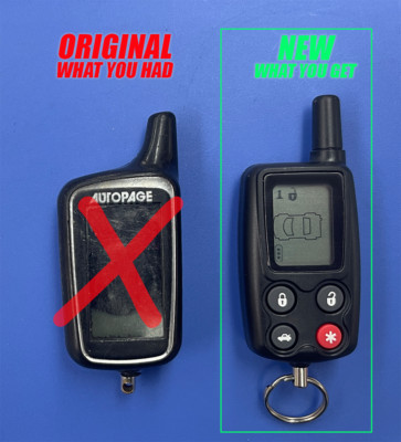 BRAND NEW Alternate LCD Remote REPLACES Autopage XT-43LCD Transmitter ...