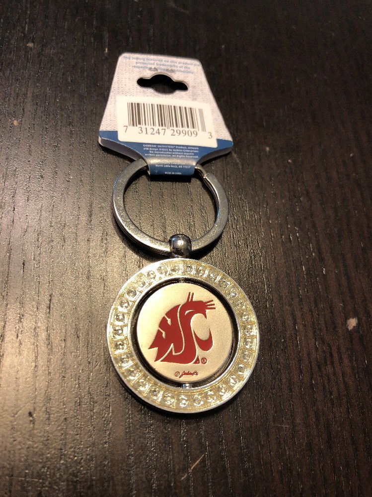 NWT - Washington State University Cougars WSU Key Chain - Circle Shape ...