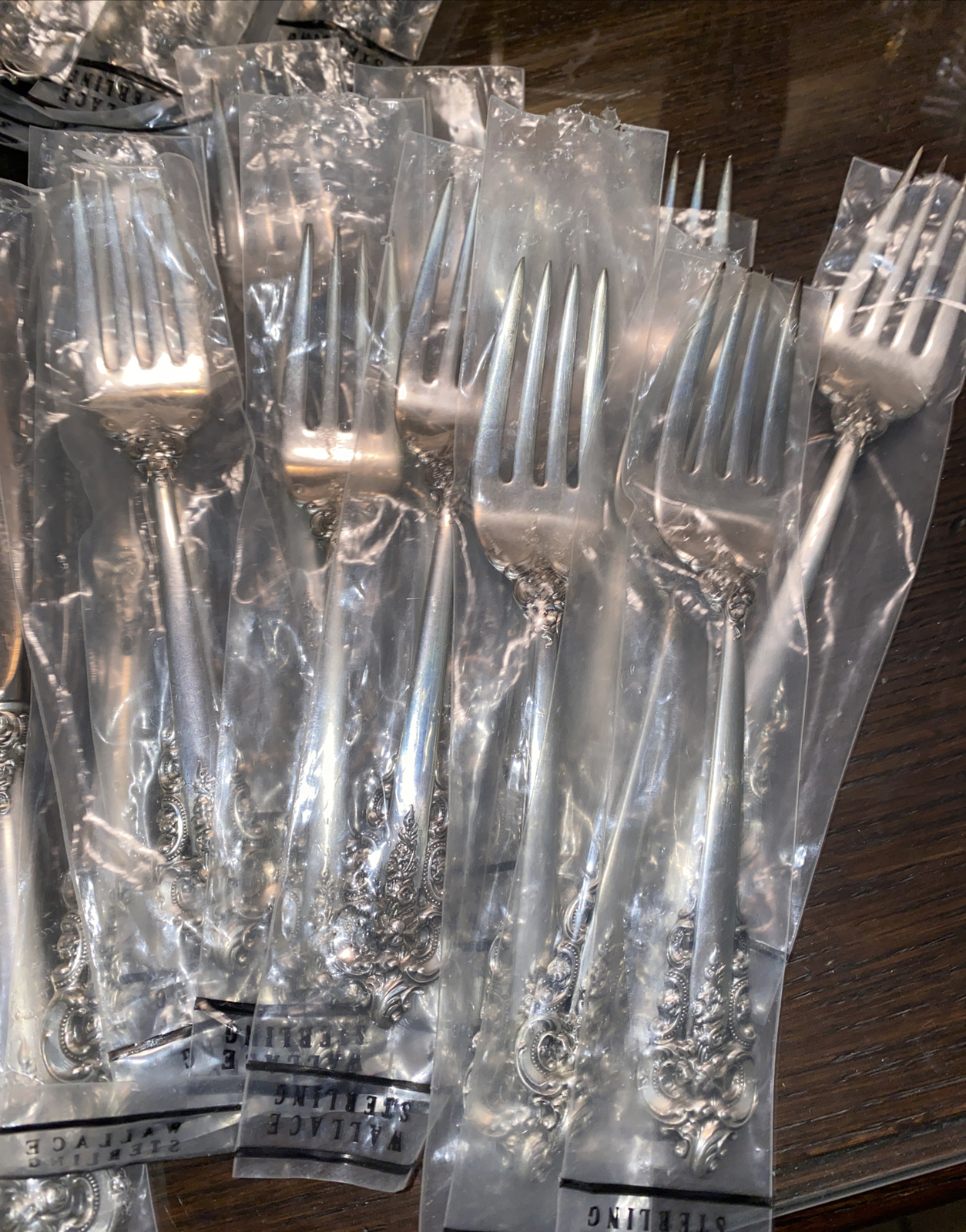 1978 Unused Grande Baroque Wallace Sterling Silver Flatware Original ...