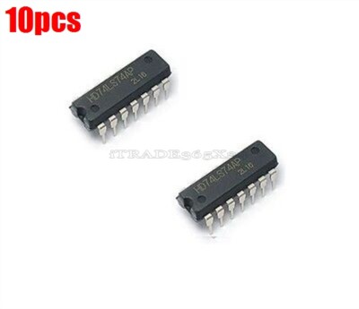 10Pcs Dual D-Type SN74LS74 74LS74 Flip-Flops Ic New cf | eBay Australia