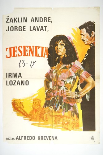 YESENIA Original exYU movie poster 1971 JACQUELINE ANDERE, ALFREDO B. CREVENNA | eBay
