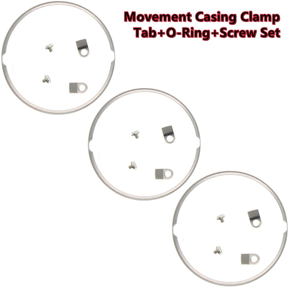 3 Set Movement Steel Holder Spacer Ring&Screw Tabs For ETA 2824 2834 ...