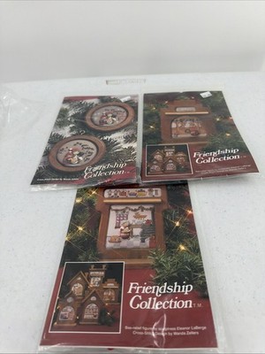 Friendship Collection Cross Stitch W Figure 3 Charts Christmas Village ...
