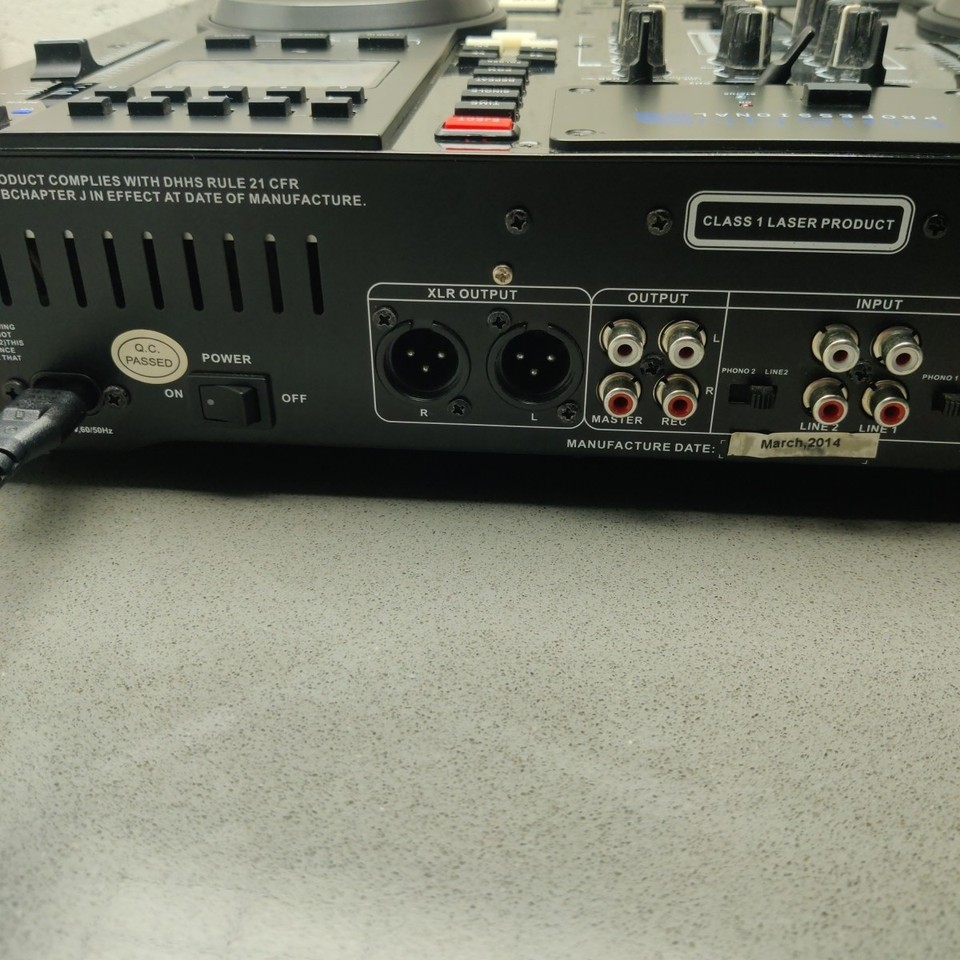 Edison Scratch 2500 MKIV Professional Dual CD USB MP3 DJ Audio Mixer ...