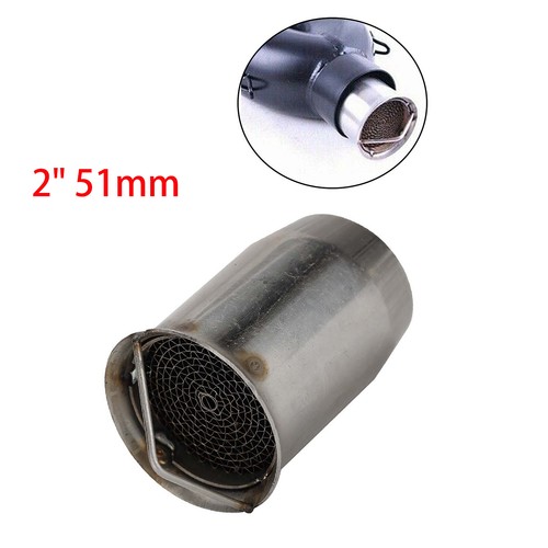 2" 51mm Universal Motorcycle Exhaust Pipe DB Killer Silencer Muffler ...