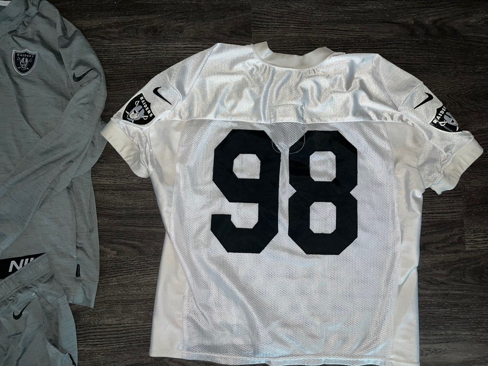 Maxx Crosby Las Vegas Raiders Game Used Worn Warm Up Suit And Practice ...