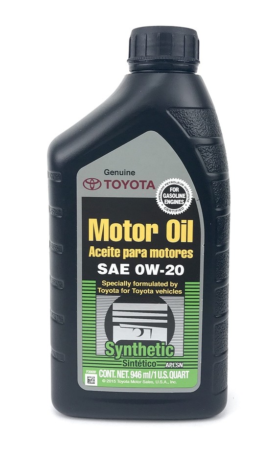 Toyota/ exxon mobil Case of 6 Quarts Full Synthetic TGMO SN 0W-20 Oil ...