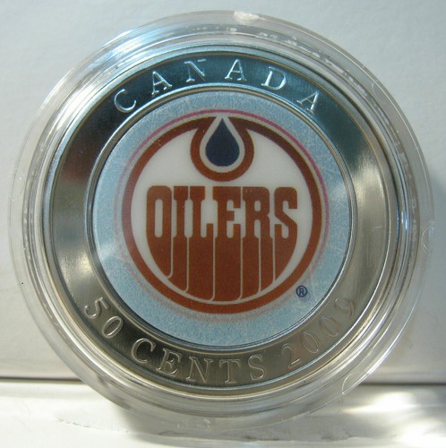 Canada 2009 50-cent NHL (Edmonton Oilers) Lenticular Specimen (Coin ...