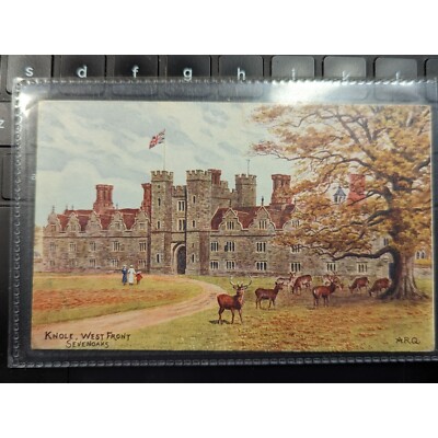 Vintage Artist Signed A R Quinton "Knole West Front Seven Oaks" sent ...