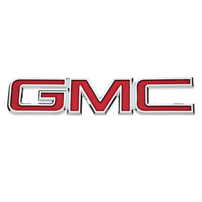 NEW GENUINE Front Grille GMC Emblem Badge Red Chrome 07-13 GMC Sierra ...