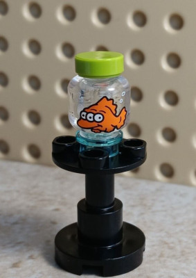 LEGO Simpsons Fish Nuclear 3 Eyed Eyes BLINKY Gold Fish Mutant Pet Bowl ...