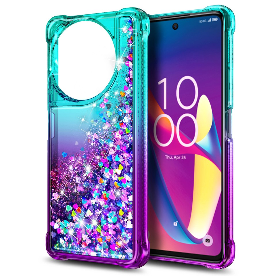 For TCL 50 XL 5G (T702) Case Liquid Glitter Bling Phone Cover ...