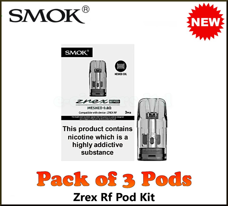 Smok Zrex RF Pod Kit - Vape Pen - E Cigarette - Ecig - 100% Authentic ...