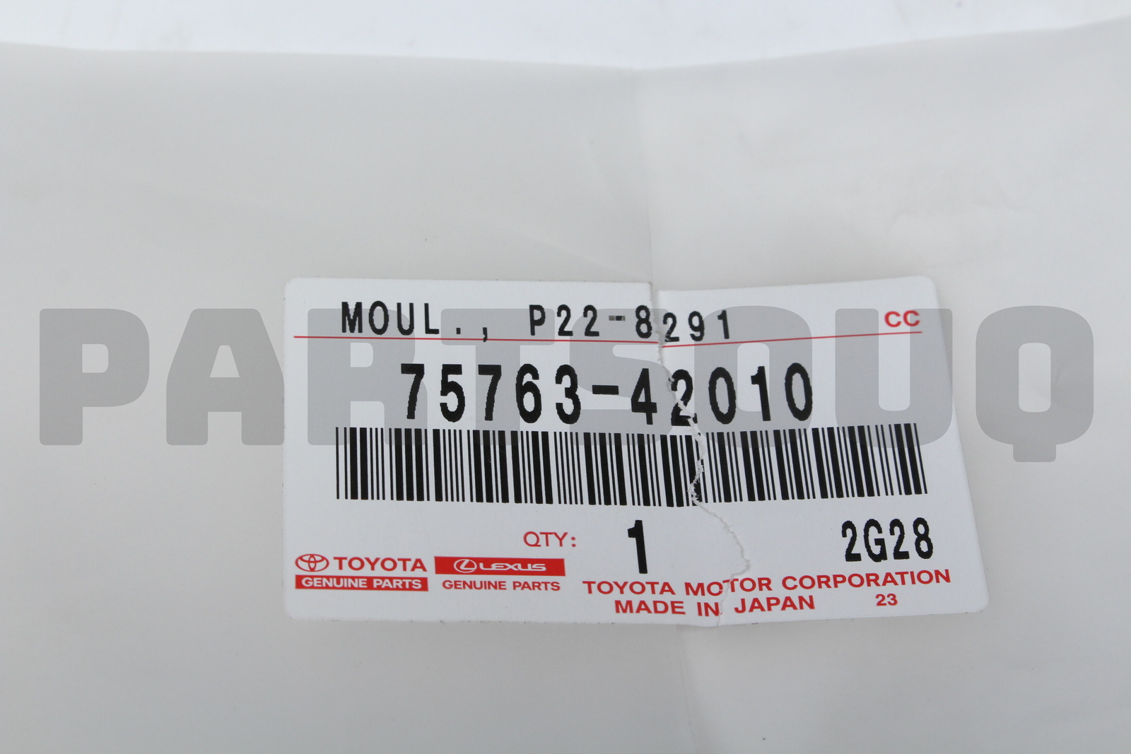 7576342010 Genuine Toyota MOULDING RR DOOR 75763-42010 | eBay