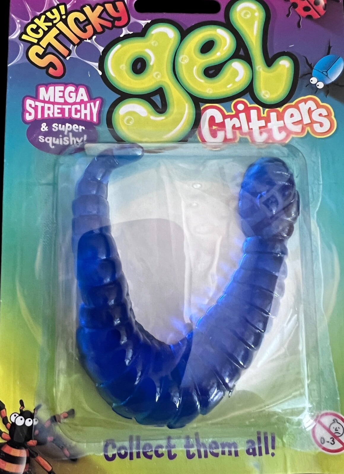STRETCHY SQUISHY SPIDERS BUGS GEL CREATURES MEGA SQUEEZE ICCKY STRICKY ...