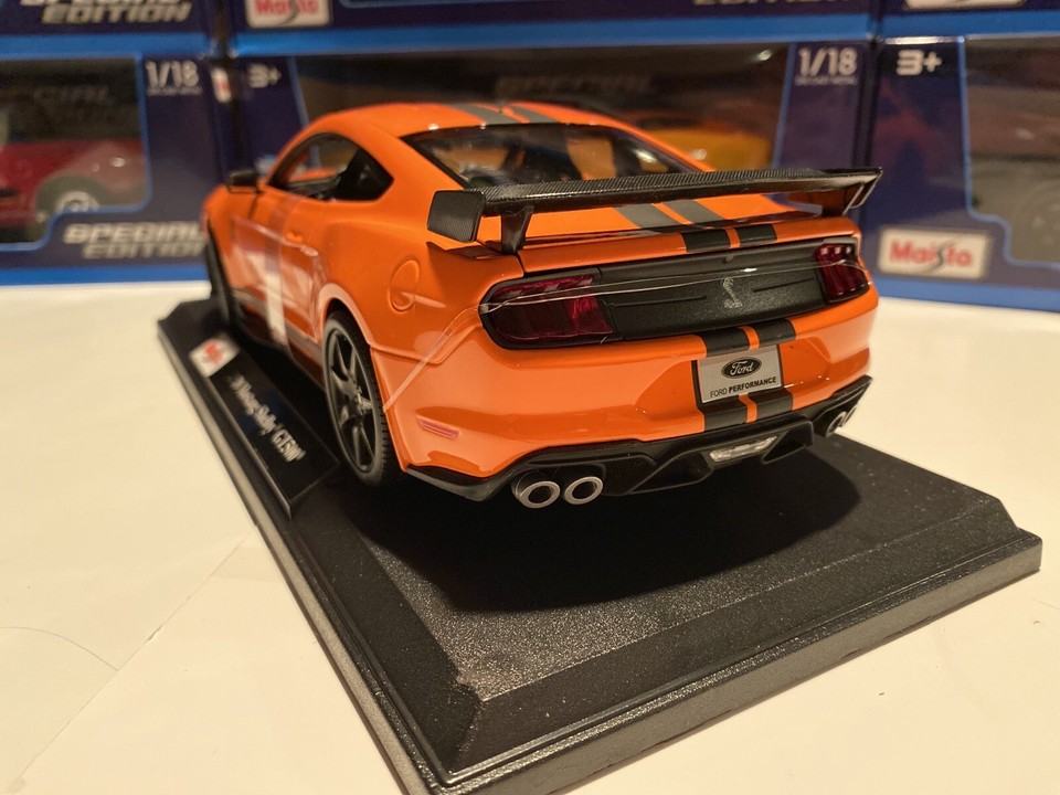2020 FORD MUSTANG SHELBY GT500 - Orange 1/18 scale Maisto Special ...