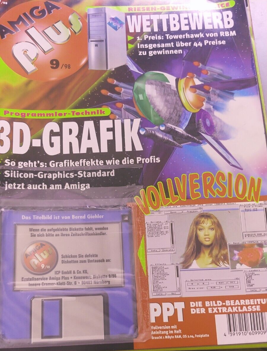 Amiga Plus 9/1998 Computer Magazin Commodore 16-bit Heft 500 1000 2000 ...