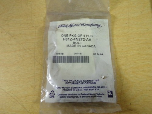 NEW Ford F81Z-4N272-AA Set of 4 Bolts *FREE SHIPPING* | eBay