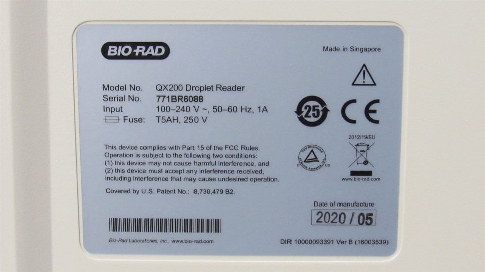 2020 Bio-Rad QX200 Droplet Reader | eBay