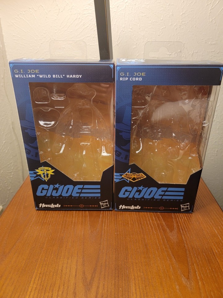 GI Joe Classified HasLab Wild Bill Rip Cord Glenda Crazy Legs Boxes ...