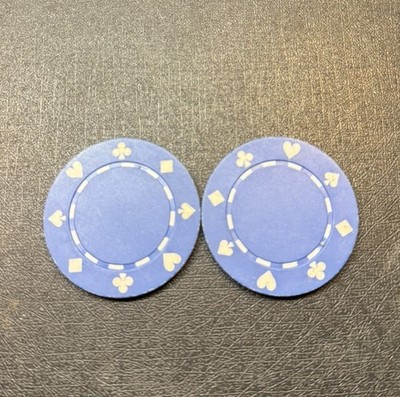 500 Blue 11.5 Gram Clay Suited Poker Chips | eBay