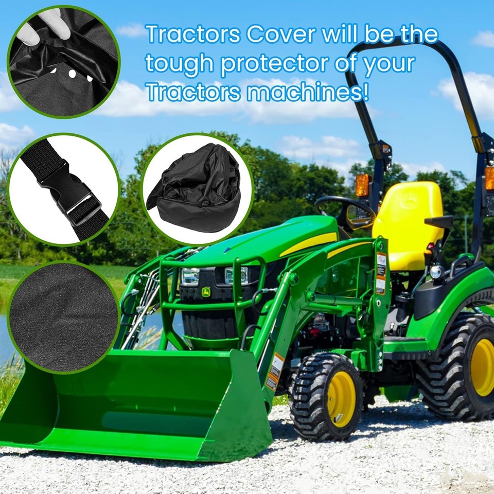 LP95637 Large Tractor Cover for John Deere Compact Utility Tractors ...
