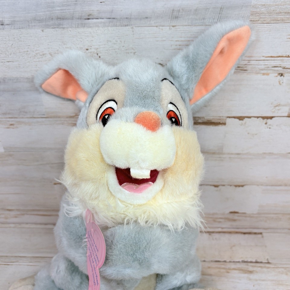Disney Store Bambi Thumping Thumper Plush Talking Stuffed Animal 2004 ...