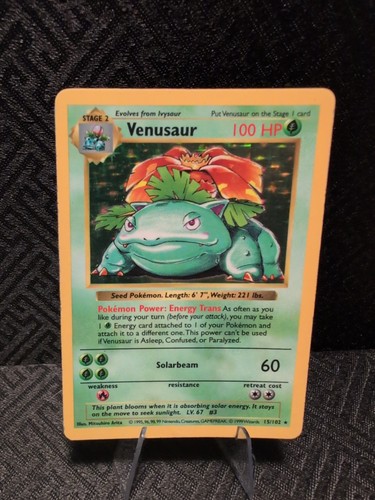 Shadowless Venusaur | 15/102 Base Set - Pokemon card | Holo #15 | eBay