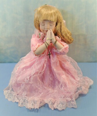 ABC Distributing Porcelain Praying Doll in Pink 13" | eBay