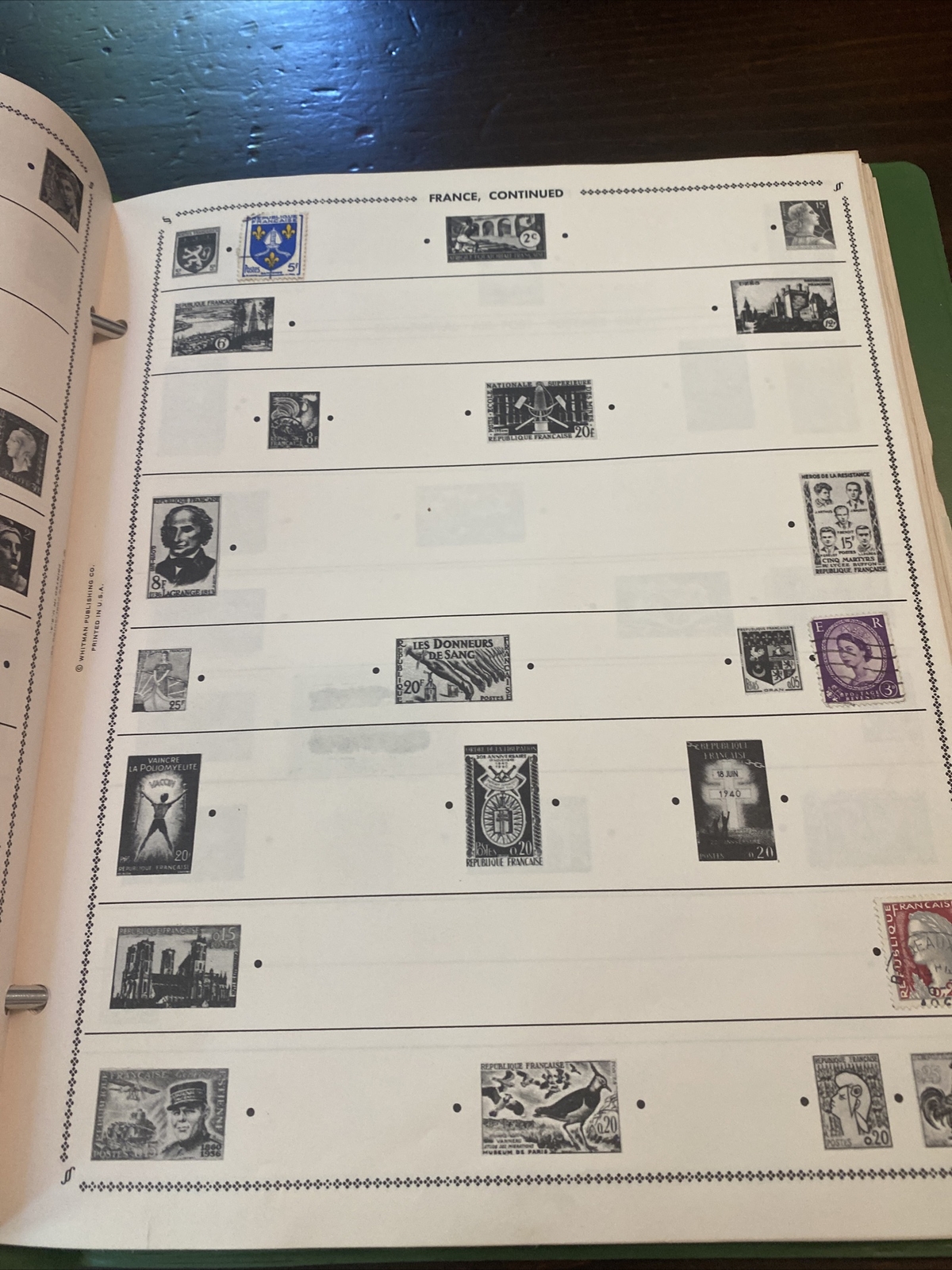 Whitman stamp album 1966 World Partially Used | eBay