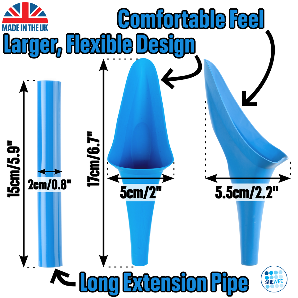 SHEWEE Flexi UK Made Stand To Pee Funnel for Travel, Camping, Festivals ...