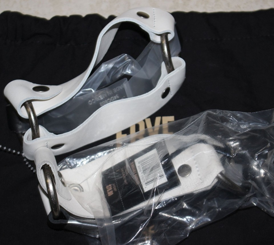 Frye White Removable Boot Shoe Harness Straps Large DC802 Leather BRAND ...