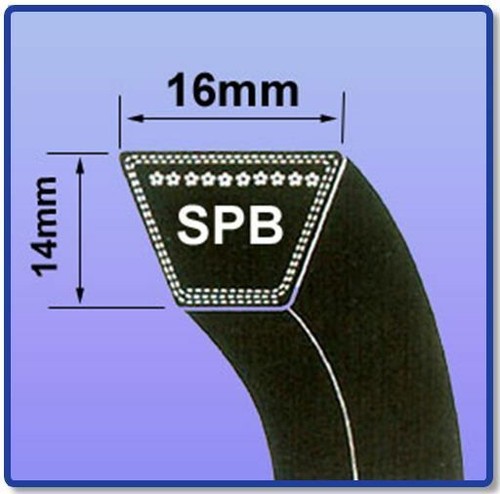 SPB SECTION V BELT SIZES SPB2264 - SPB3350 V BELT 17MM X 13MM VEE BELT ...