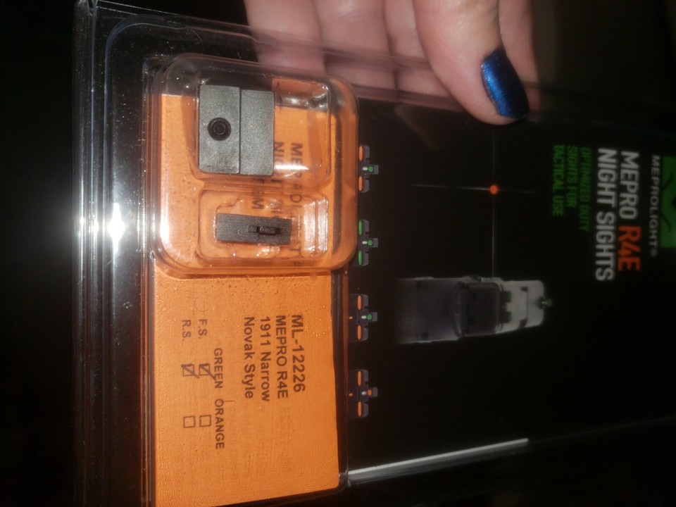 Meprolight Mepro R4E Night Sights, 1911, old style colt | eBay