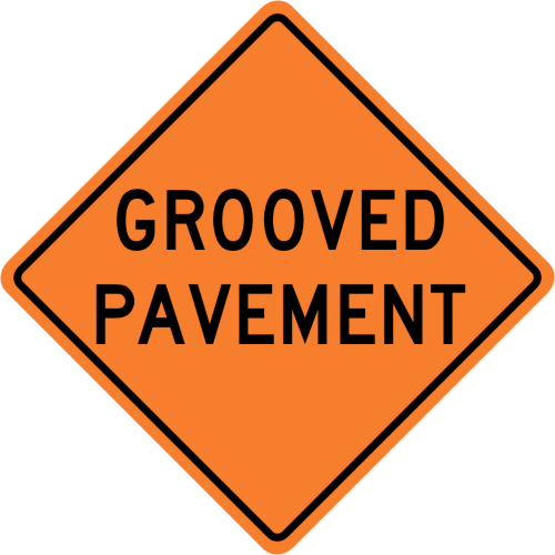 GROOVED PAYMENT SIGN Street Road Construction Sign - 30 x 30 3M ...
