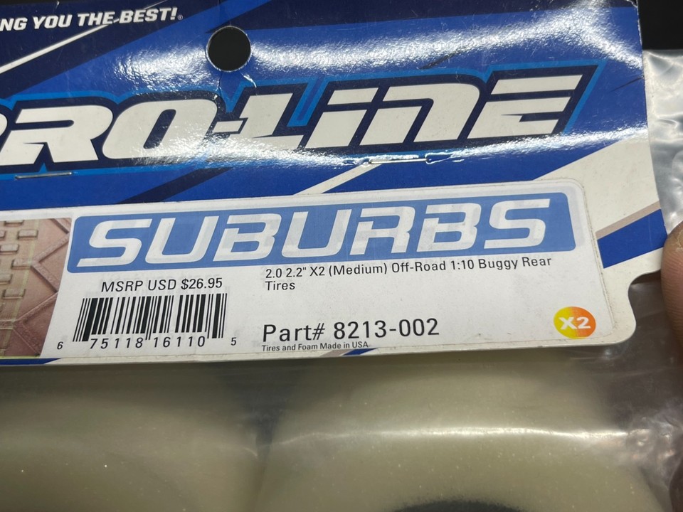 Proline Suburbs 1/10 RC Rear buggy 2.0 2.2” Rear Tires Medium 8213-002 ...