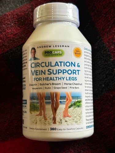 Andrew Lessman Circulation & Vein Support 360 Capsules Exp. 03/30/2027 ...