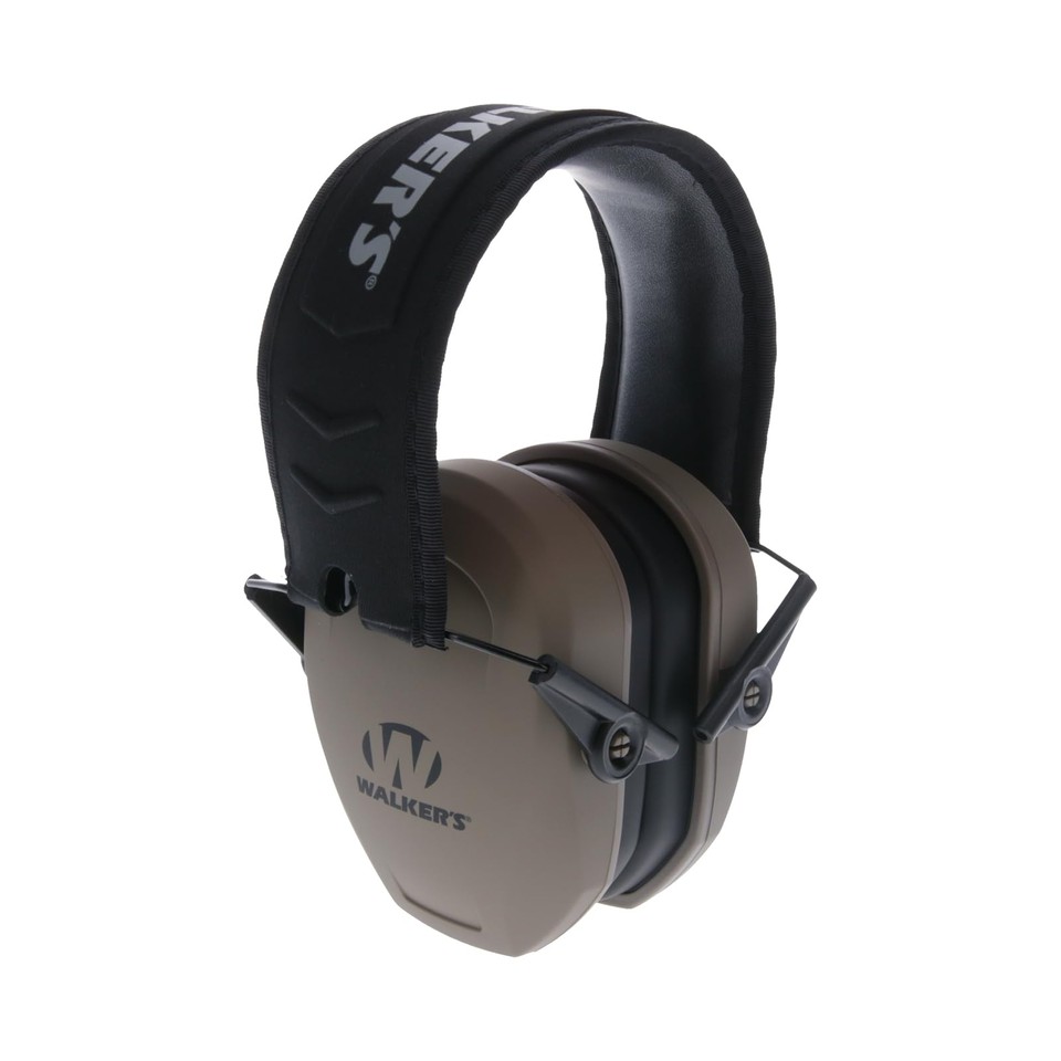Walker's Razor Slim Passive Earmuffs Compact Design 27dB Hearing ...