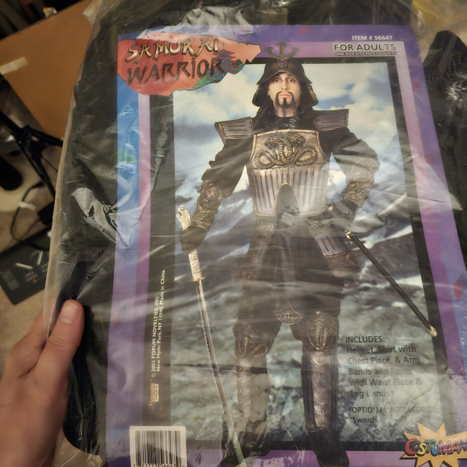 Samurai Warrior Costume Cosplay Armor Halloween Helme… - Gem